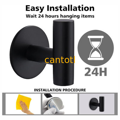 Wall Mounted Timeproof  Stainless Steel Towel Hooks Shower Hooks for Bathroom and Kitchen