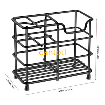 Small 5 Slots Stainless Steel Exquisite Welding Bathroom Accessories Organizer Toothbrush Holder for Small Spaces