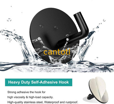 Sturdy Stainless Steel Strong Adhesive Heavy Duty Waterproof Shower Hook Adhesive Wall Hooks