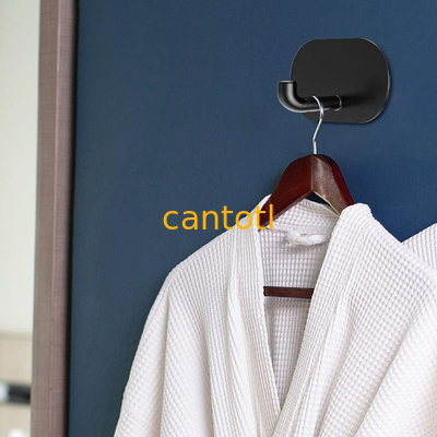 Rust-Proof Adhesive Hooks Heavy Duty Stick On Wall Hooks Stainless Steel Kitchen Bathroom Hooks
