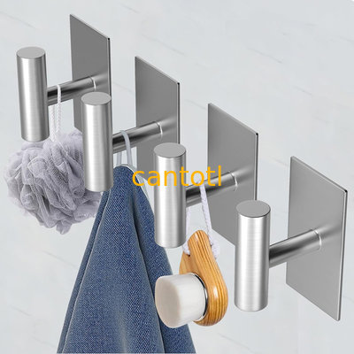 Stainless Steel Wall Towel Hooks Door Hooks for Kitchen and Bathroom
