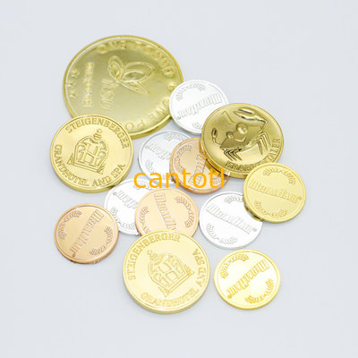 Logo Custom Color Printed Plastic Game Coins Tokens Plastic Trolly Coins