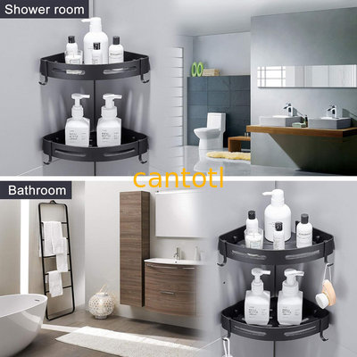 Aluminum Storage Wall Mounted No Drilling Racks Shower Organizer Basket