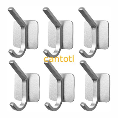 Sturdy and Durable Adhesive Hooks for Bathroom Kitchen Bedroom Office School Hotel Store and Easy to Clean