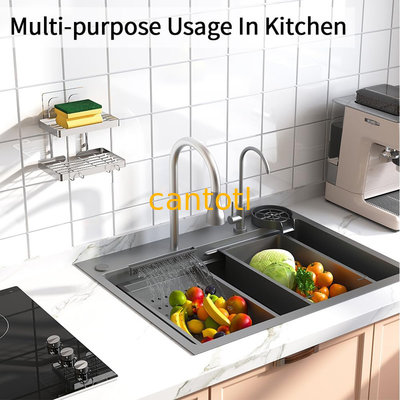 Multi-purpose Usage Drain Faster  Stainless Steel Soap Dish f for Bathroom and Kitchen