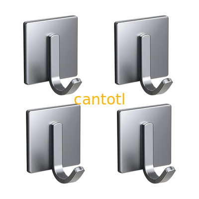 Stable and Durable Adhesive Hooks Stainless Steel Wall Hooks Stick on Hooks