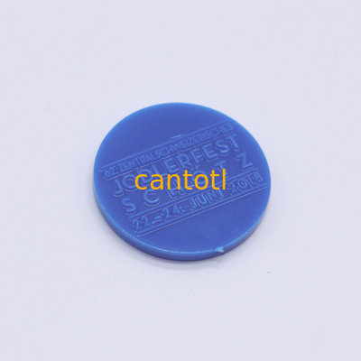 Embossed Customized Colorful Plastic Token Coins for Promotion