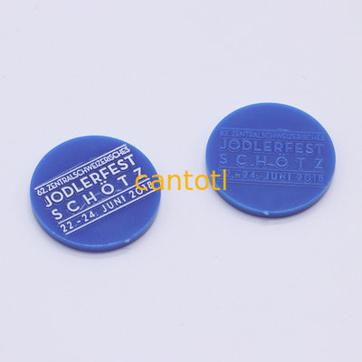 Embossed Customized Colorful Plastic Token Coins for Promotion