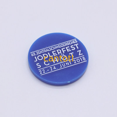 Embossed Customized Colorful Plastic Token Coins for Promotion