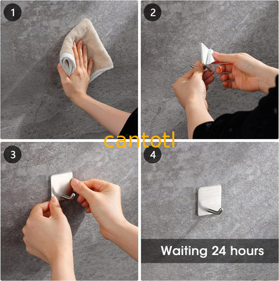 Adhesive Hooks Office Hooks Hanging Keys for Kitchen Stick on Wall