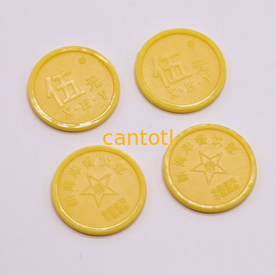 Eco-friendly Durable Embossed Plastic Chips Plastic Token Coins for Awards and Sports