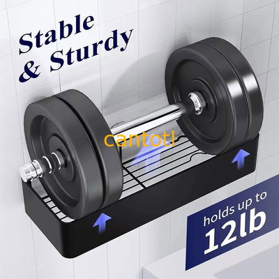Drill-Free Rustproof Adhesive Shower Organizer Stainless Steel Shower Rack for Inside Shower