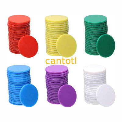Small Plastic Learning Counters Disks Chip Counting Discs Markers Poker Chips Game Tokens for Math Practice