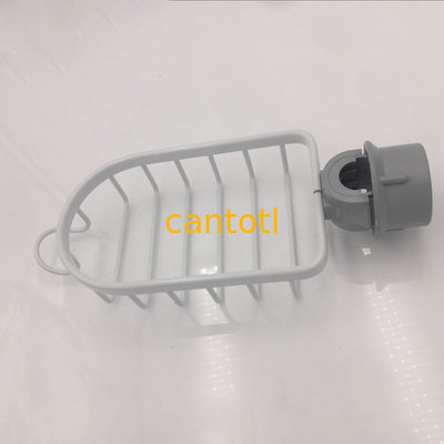 Single Layer Aluminum Shower Storage Basket Soap Basket for Kitchen Bathroom