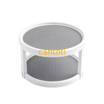 2 Tier Turntable Lazy Susans Rotating Spice Rack Spice Organizer for Smart and Space-Saving Kitchen Storage