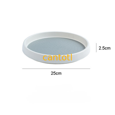 Simple Non-slip Rotating Storage Tray Turntable Lazy Susans Rotating Rack for Bathroom, Kitchen and Living Room