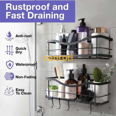 Oxidation Resistant Versatile Strong Adhesive Hanging Modern Shower Caddy