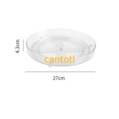 Smooth Rotating Modern Kitchen Plastic Lazy Susan Storage Holders Spice Rack