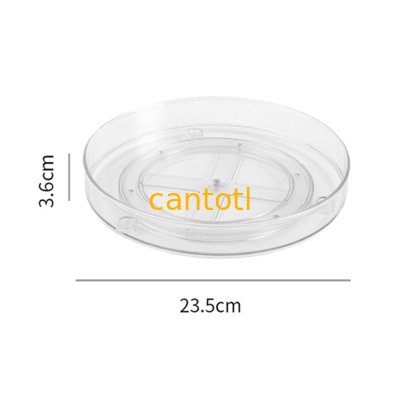 Small Round Dining Turntable Lazy Susan Rotating Spice Rack for Bathroom, Kitchen and Living Room