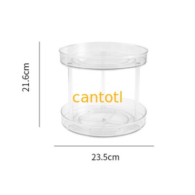 Save Space Transparent Spice Rack Organizer Countertop Spice Display Rack Plastic Lazy Susan