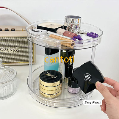 Save Space Transparent Spice Rack Organizer Countertop Spice Display Rack Plastic Lazy Susan