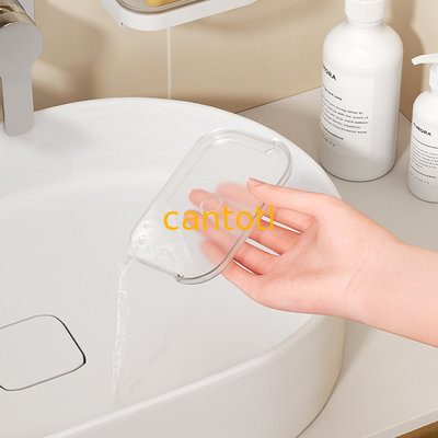 No Drilling Strong Adhesive Plastic Shower Caddy Soap Holder for Bathroom and Kitchen