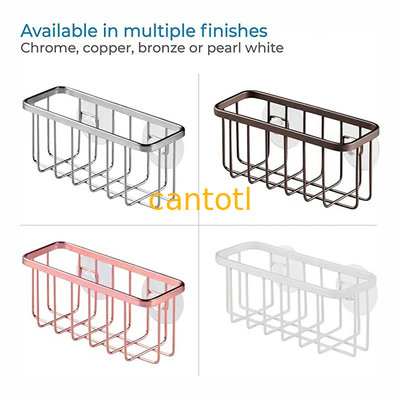 Rust-resistant Sturdy Kitchen Sink Caddy Sponge Holder for Sponges, Scrubbers and Soap