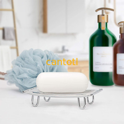 Stainless Steel Rust Proof Self Draining Bar Soap Dish Holder for Shower Bathroom