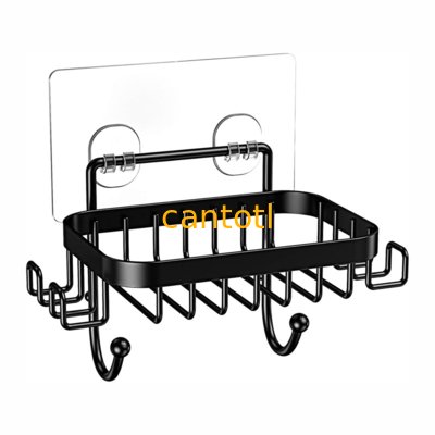 No Drilling Durable Stainless Steel Soap Dish Holder for Bathroom and Kitchen