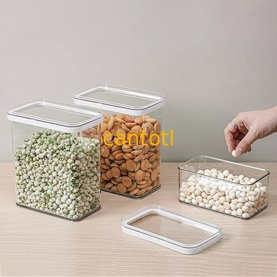 Modern Style Large Capacity Dry Airtight Food Container Plastic Sealed Jar for Kitchen