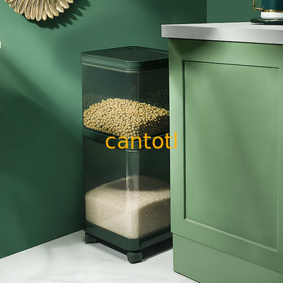 Rectangle Stackable Fliptop Airtight Kitchen Container Grain Storage Box Rice Container