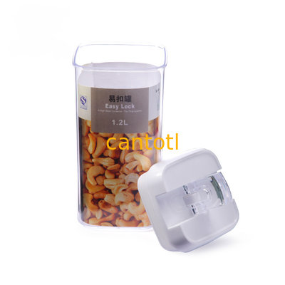 1.2L Rectangle Type Plastic Transparent Cover Vacuum Food Storage Containers