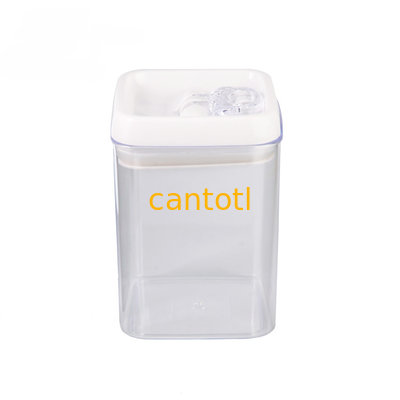 Bulk Customized 1.7L Square Type Plastic Airtight Dry Food Storage Containers With Lids