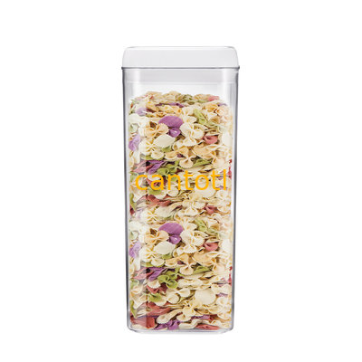 Customized 3.1L Square Kitchen Use Big Transparent Plastic Airtight Food Storage Container