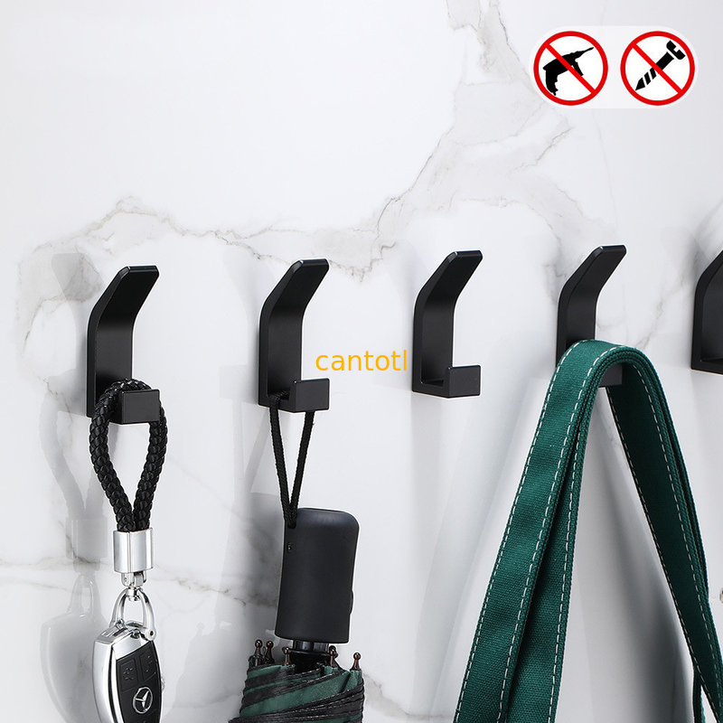 Kitchen Robe Bathroom Self-Adhesive Coat Towel Hooks Wall Hangers Hooks Anti-Skid Heavy-duty Hanging Hooks