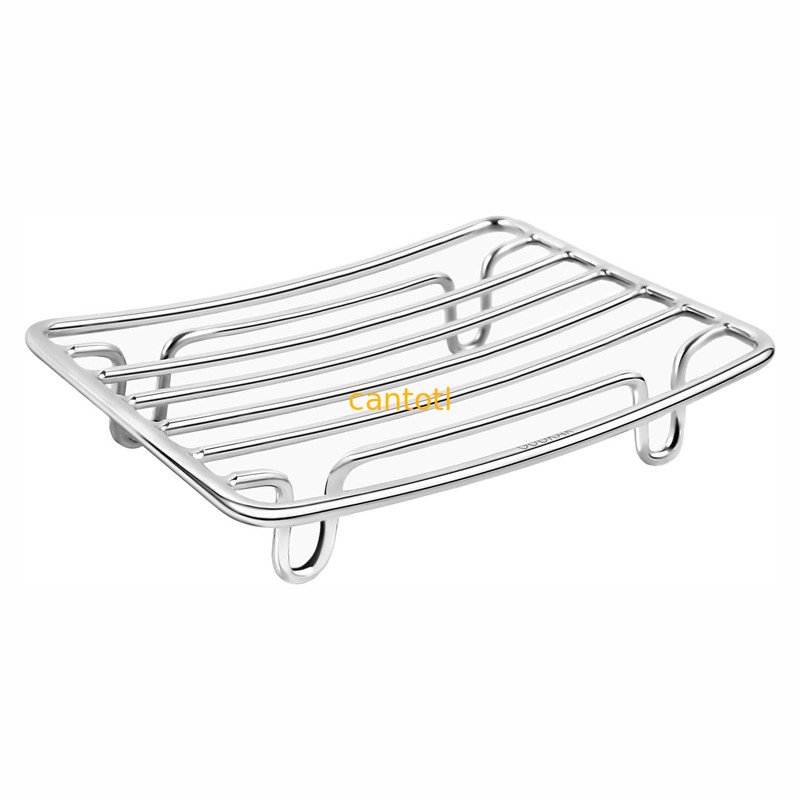 Stainless Steel Rust Proof Self Draining Bar Soap Dish Holder for Shower Bathroom