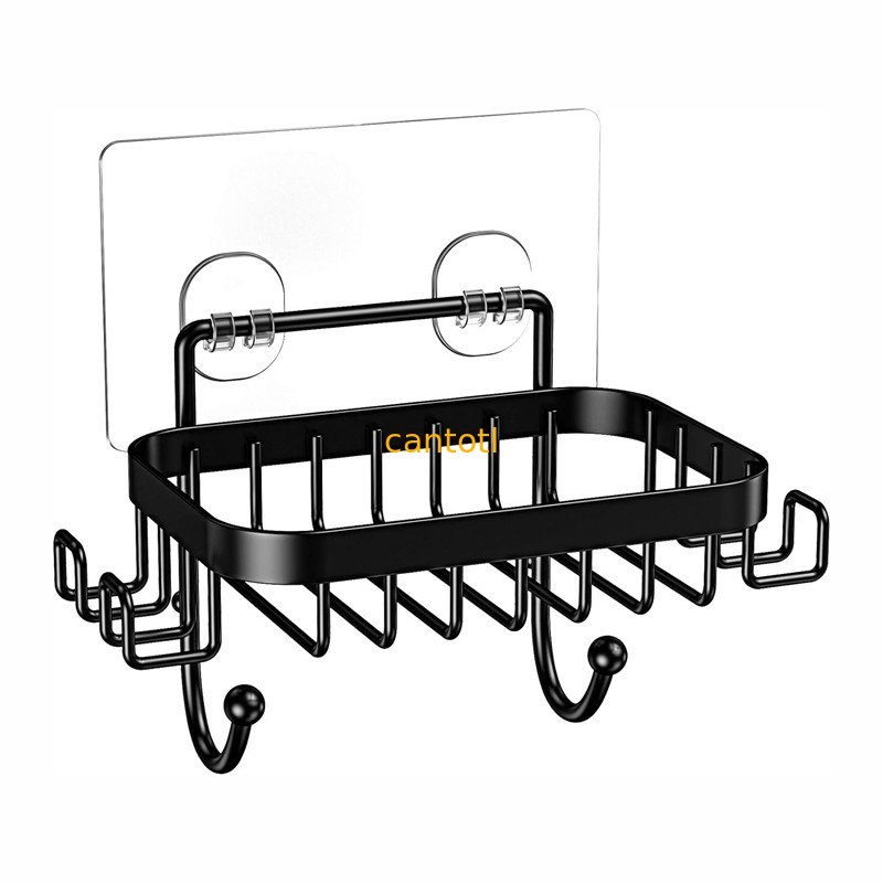 No Drilling Durable Stainless Steel Soap Dish Holder for Bathroom and Kitchen