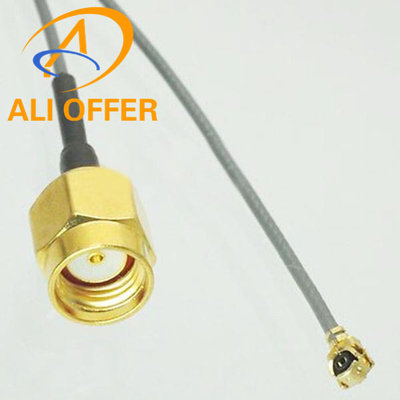 China High Quality IPX u.fl Switch RP-SMA Male Pigtail with 1.13mm Cable 15cm For PCI Wifi Card Wireless Router supplier