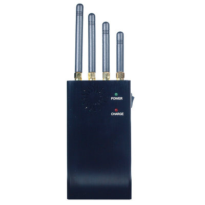 4 Antennas GSM 3G Wifi GPS Handheld Portable Mobile Signal Jammer Blocker Shield Isolator,Black Fan DIP Leather Case supplier