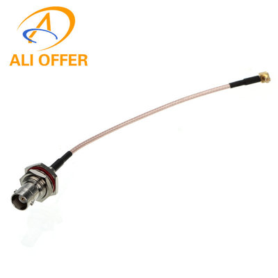 High Quality BNC Female Switch MCX Male Right Angle Connector Pigtail Cable 15cm RG316,MCX Male Right to BNC Female supplier
