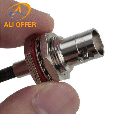 High Quality BNC Female Switch MCX Male Right Angle Connector Pigtail Cable 15cm RG316,MCX Male Right to BNC Female supplier