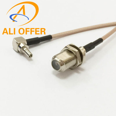High Quality 3G HUAWEI MODEM Extension Cable,CRC9 Male Right Angle switch F Female Jumper Cable RG316 15cm Pigtail supplier