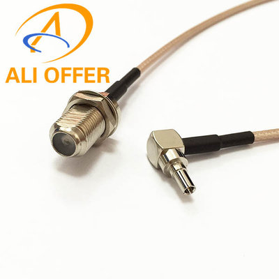 High Quality 3G HUAWEI MODEM Extension Cable,CRC9 Male Right Angle switch F Female Jumper Cable RG316 15cm Pigtail supplier