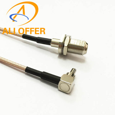 High Quality 3G HUAWEI MODEM Extension Cable,CRC9 Male Right Angle switch F Female Jumper Cable RG316 15cm Pigtail supplier
