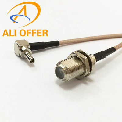 High Quality 3G HUAWEI MODEM Extension Cable,CRC9 Male Right Angle switch F Female Jumper Cable RG316 15cm Pigtail supplier