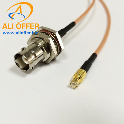 BNC Female Switch MCX Male Straight Pigtail RF Jumper Cable RG316 Wireless Patch Leads,MCX Male Straight to BNC Female supplier