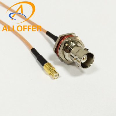 BNC Female Switch MCX Male Straight Pigtail RF Jumper Cable RG316 Wireless Patch Leads,MCX Male Straight to BNC Female supplier