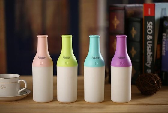 Cool Bottle Led Humidifier Home Aroma Air Diffuser Purifier Atomizer essential oil diffuser difusor de aroma mist maker supplier