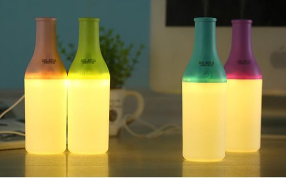 Cool Bottle Led Humidifier Home Aroma Air Diffuser Purifier Atomizer essential oil diffuser difusor de aroma mist maker supplier