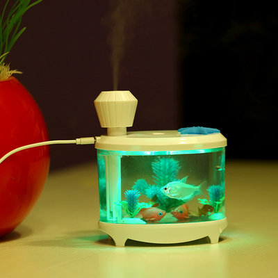 Fish Tank LED Light Humidifier Air Diffuser Purifier Atomizer essential oil diffuser difusor de aroma mist maker fogger supplier